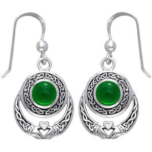 kwuncci shamrock st. patrick's day earrings celtic knot claddagh dangle drop irish earrings for women