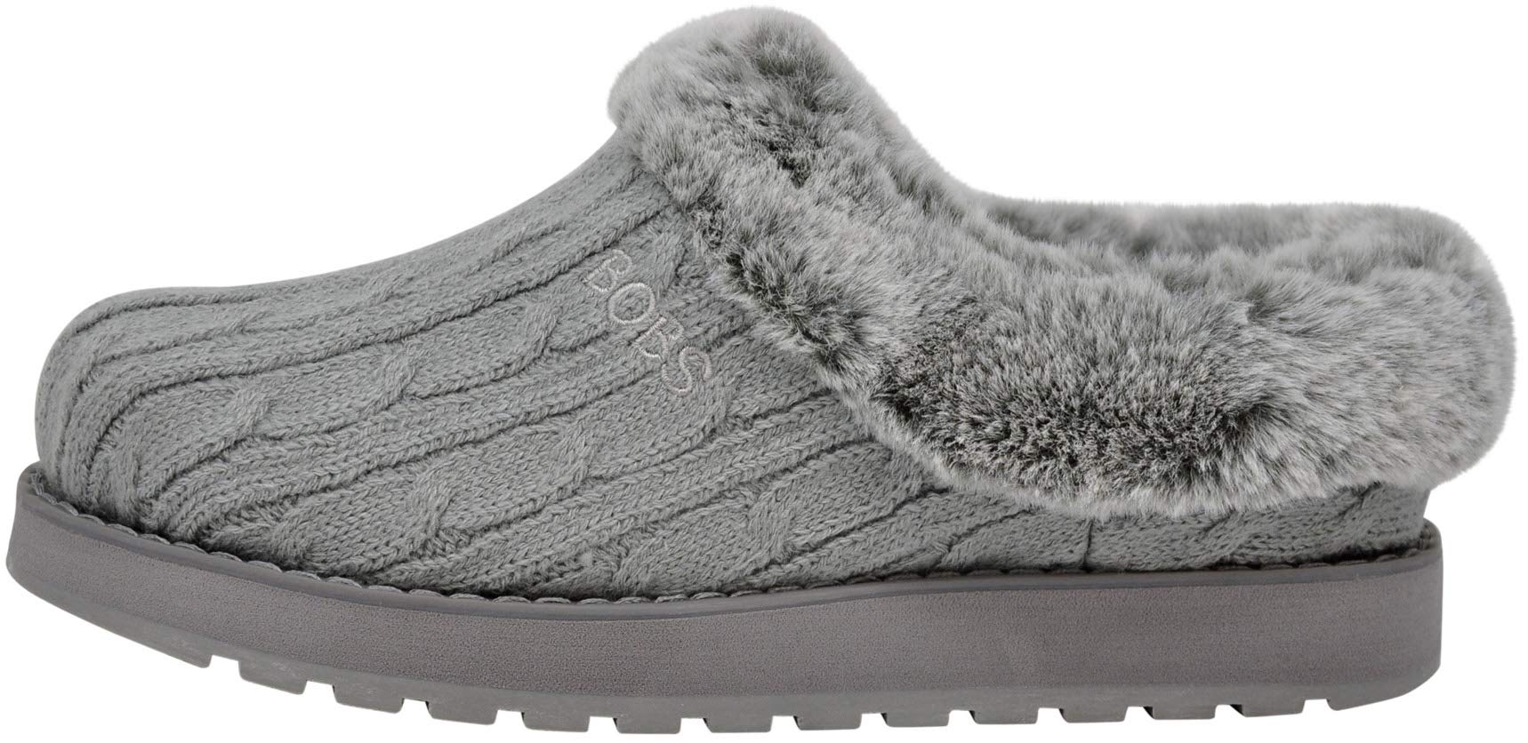 Skechers BOBS from Women's Keepsakes Delight Slipper, Grey, 9 M US