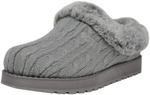 skechers bobs from women's keepsakes delight slipper, grey, 9 m us