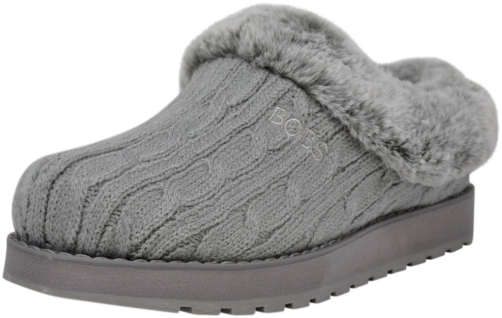 Skechers BOBS from Women's Keepsakes Delight Slipper, Grey, 9 M US