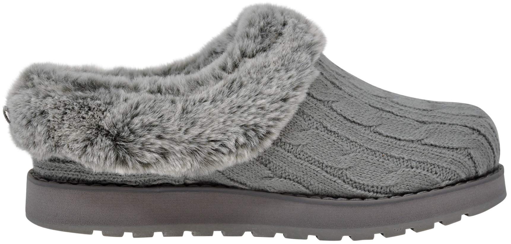 Skechers BOBS from Women's Keepsakes Delight Slipper, Grey, 9 M US