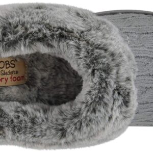 Skechers BOBS from Women's Keepsakes Delight Slipper, Grey, 9 M US