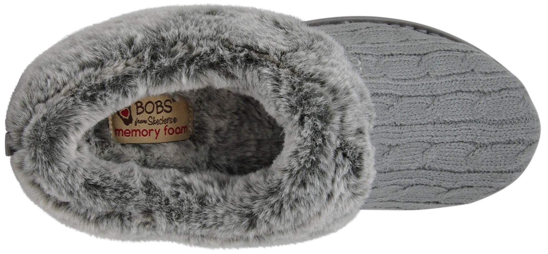 Skechers BOBS from Women's Keepsakes Delight Slipper, Grey, 9 M US