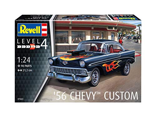 Revell 07663 1:24 '56 Chevy Custom Plastic Model Kit 1/24