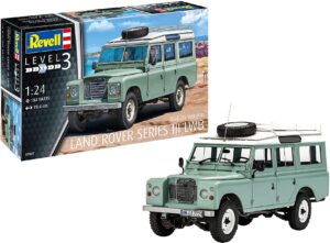 revell rv07047 1:24 - land rover series iii plastic model kit 1/24, multicolor