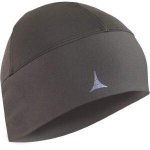 french fitness revolution - skull cap helmet liner running beanie - ultimate thermal retention and performance moisture wicking. fits under helmets khaki