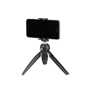 joby handypod mobile mini tripod with griptight one mount for smartphone, vlogging, compact cameras, led, microphones, action cameras, black