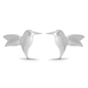 boma jewelry sterling silver hummingbird stud earrings