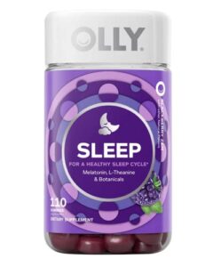 olly restful sleep gummy supplement with melatonin & l-theanine chamomile, blackberry zen, (55 day supply) supports a healthy sleep cycle* packaging may vary (110 gummies)