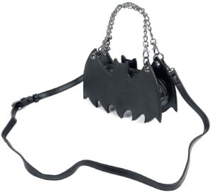 lost queen black celebration gothic bat horror girls ladies shoulder handbag