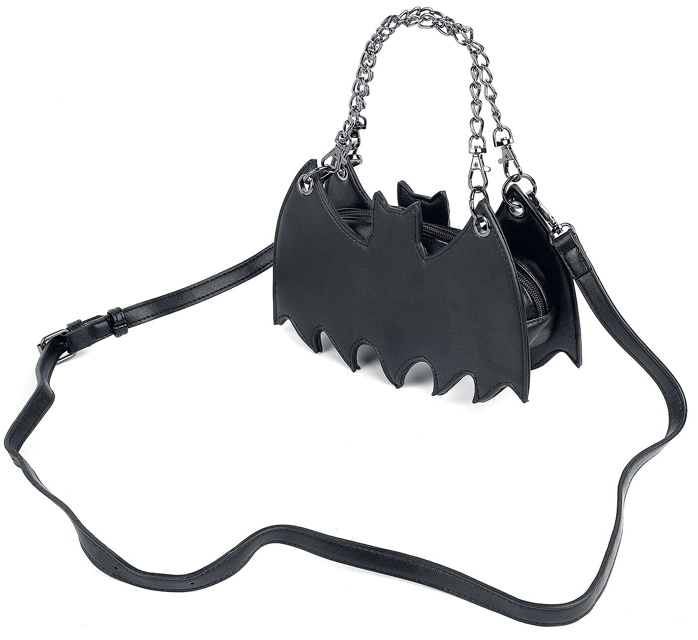 Lost Queen Black Celebration Gothic Bat Horror Girls Ladies Shoulder Handbag