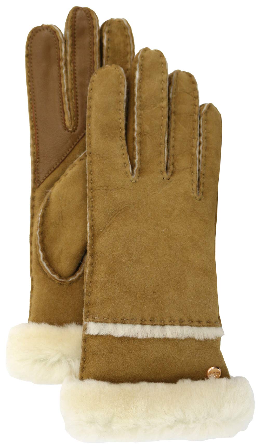 UGG Women's W Seamed Tech Glove, Chestnut, s