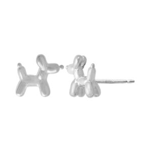 Boma Jewelry Sterling Silver Balloon Animal Dog Stud Earrings