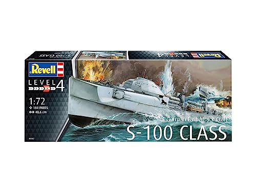 Revell GmbH Revell 05162 5162 1:72 German Fast Attack Craft S-100 Plastic Model Kit Multicolour, 1/72