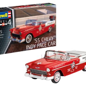 Revell GmbH Revell 07686 7686 1:24 '55 Chevy Indy Pace Car Plastic Model Kit, Multicolour, 1/25