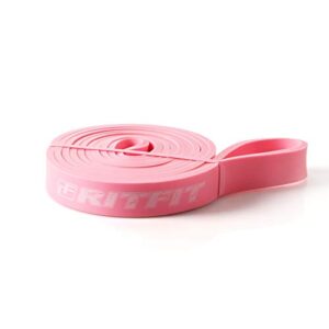 ritfit pull up assist band - premium resistance band for pull up assistance, resistance training, body stretching, powerlifting, mobility training (#9 pink)