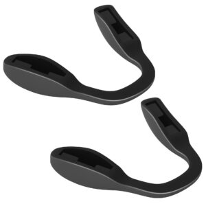 blazerbuck replacement nose pads nose piece for oakley split shot oo9416/crossrange oo9361/split time oo4129/targetline oo9397 sunglass - black + black