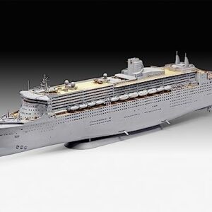 Revell RV05199 1:400-Queen Mary 2 Platinum Edition Plastic Model kit, Multicolour, 1/400