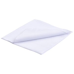 Van Heusen Men's Fine Handkerchiefs,65% Poly 35% Cotton,White Hankie，Pack of 13 Pieces