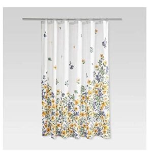 threshold floral print shower curtain gold medal