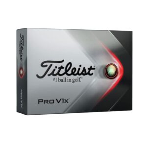 titleist pro v1x golf balls, white, standard play numbers (1-4), one dozen