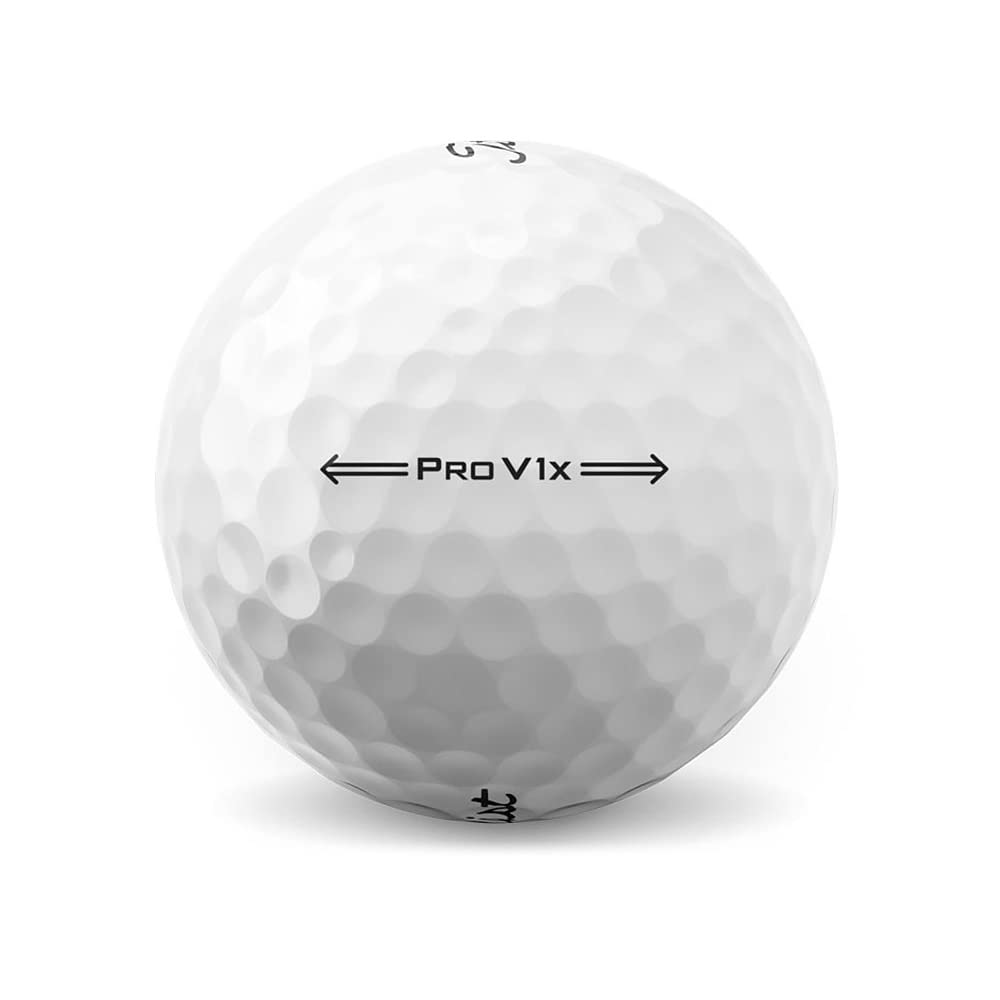 Titleist Pro V1x Golf Balls, White, Standard Play Numbers (1-4), One Dozen