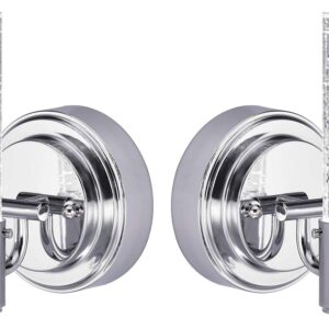 Westinghouse Cava One-Light LED Indoor Wall Fixture, Chrome Finish with Bubble Glass (Wall Sconce 2 Pack) (2 Pack)