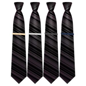 Selizo 4Pcs Tie Clip Tie Bar Tie Clips For Men