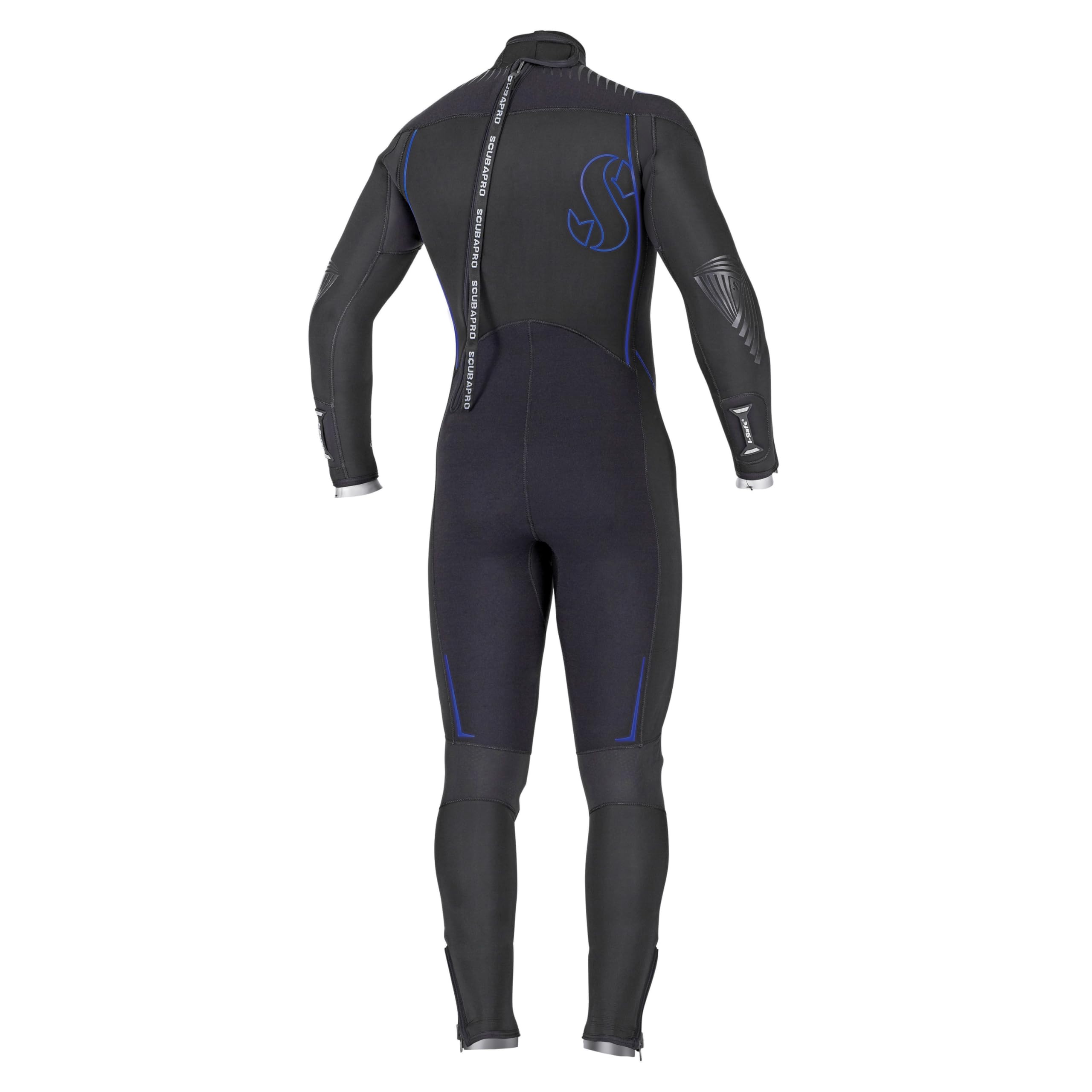 SCUBAPRO Definition Steamer 5 mm Men's Diving Wetsuit (Black/Blue, Small)