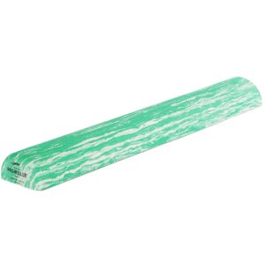 optp pro-roller standard density foam roller, half-round 36 inch foam roller for exercise and physical therapy, green 36" x 3"