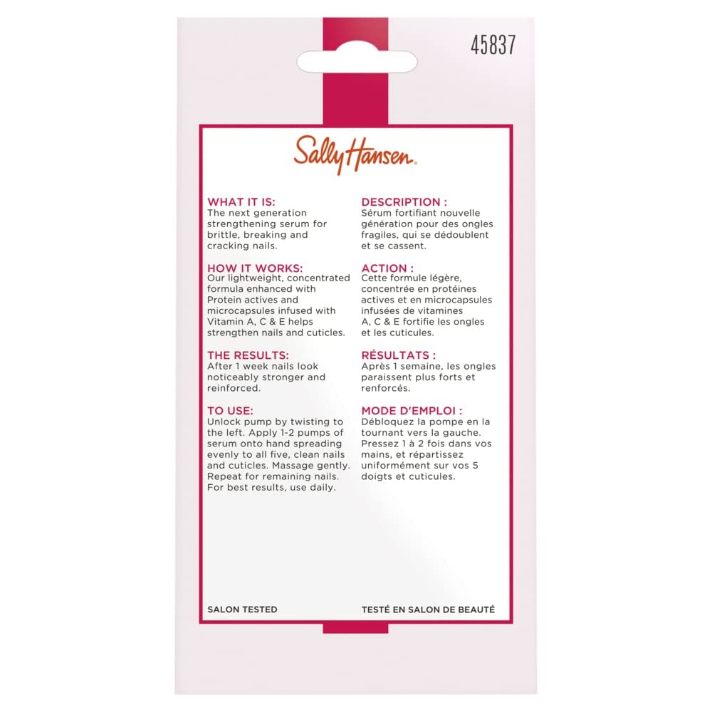 Sally Hansen Hard As Nails®, Vitamin Strength Serum™, Moisturizing Treatment, Nail Strengthener, Inlcudes Vitamins A, C, and E