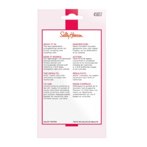 Sally Hansen Hard As Nails®, Vitamin Strength Serum™, Moisturizing Treatment, Nail Strengthener, Inlcudes Vitamins A, C, and E