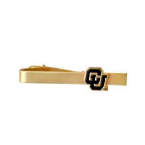 tie clip by fan frenzy gifts | officially licensed tie clips for men | plated base metal tie bar | 2 1/4-in tie clasps for men, (university of colorado)