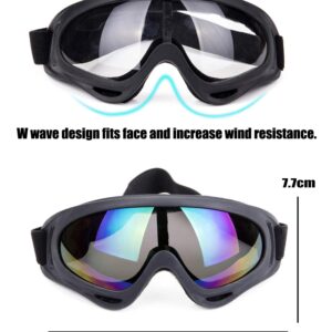 CAREONLINE Safety Ski Goggles, Unisex Snow Snowboard Safety Glasses Anti-Fog UV Protection