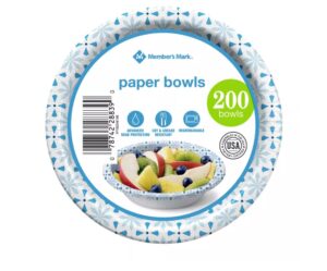 an item of member's mark paper bowls (12 oz, 200 ct.) - discount on bulk