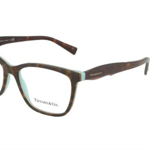 Tiffany TF2175-8134 Eyeglass Frame HAVANA/BLUE Frame W/Clear Demo Lens