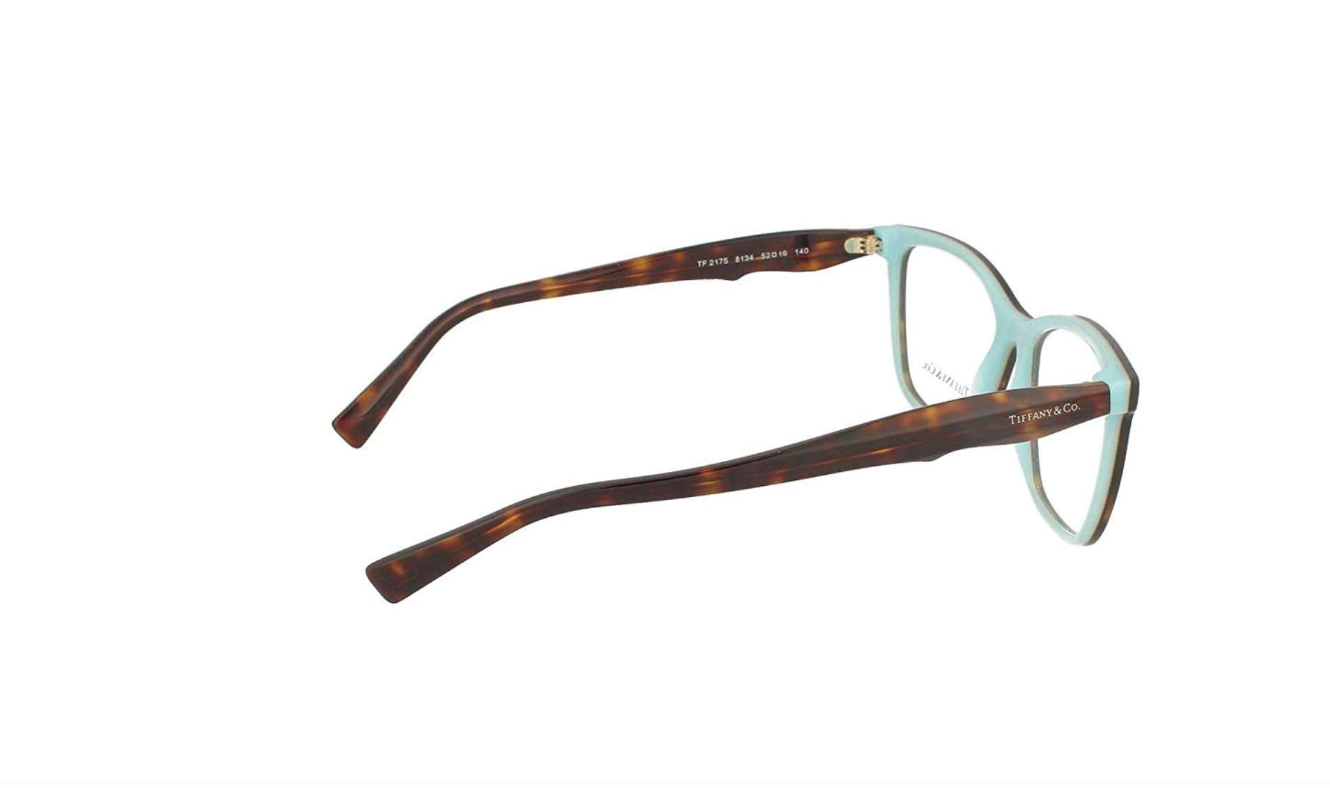 Tiffany TF2175-8134 Eyeglass Frame HAVANA/BLUE Frame W/Clear Demo Lens