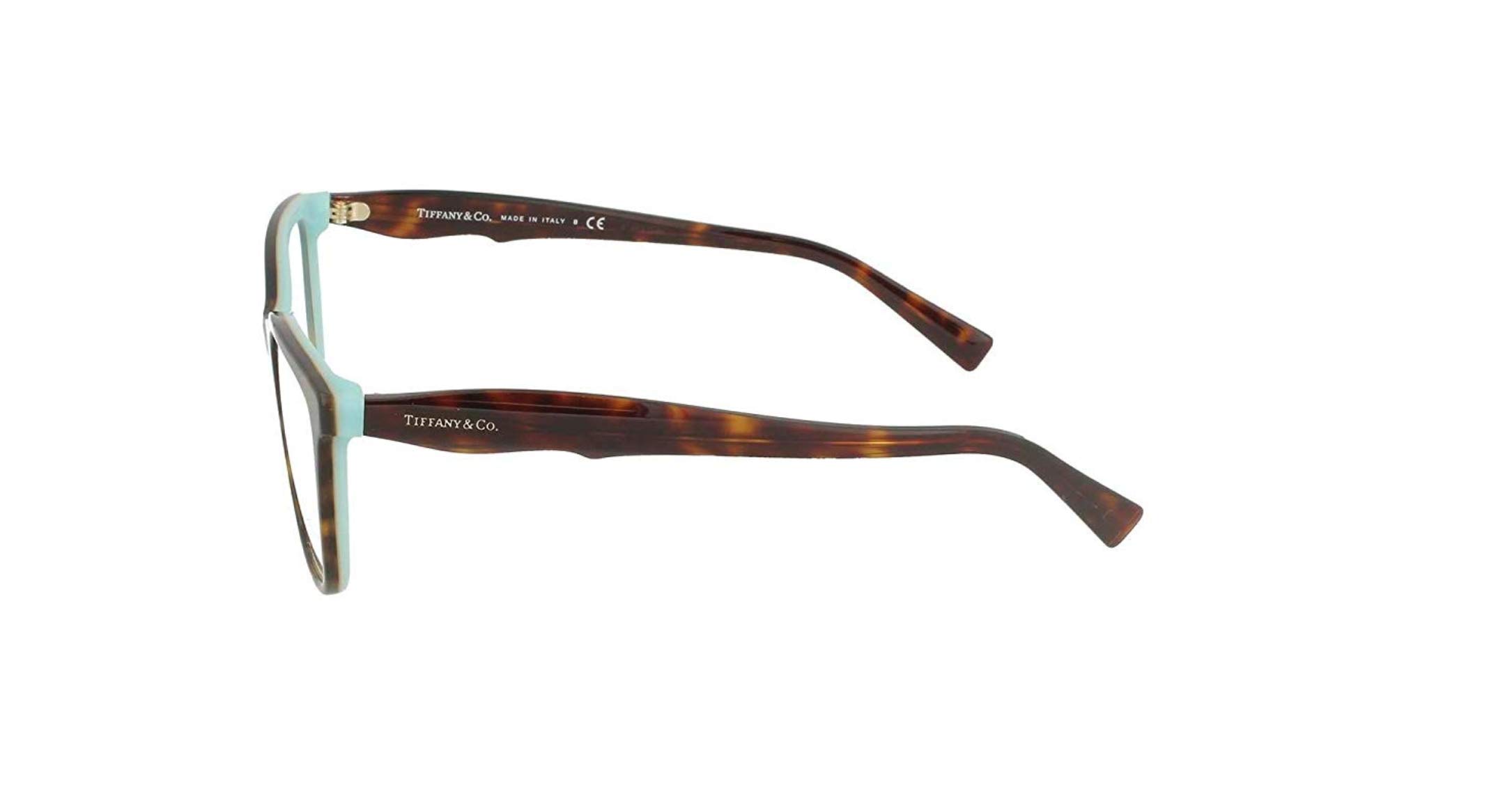 Tiffany TF2175-8134 Eyeglass Frame HAVANA/BLUE Frame W/Clear Demo Lens