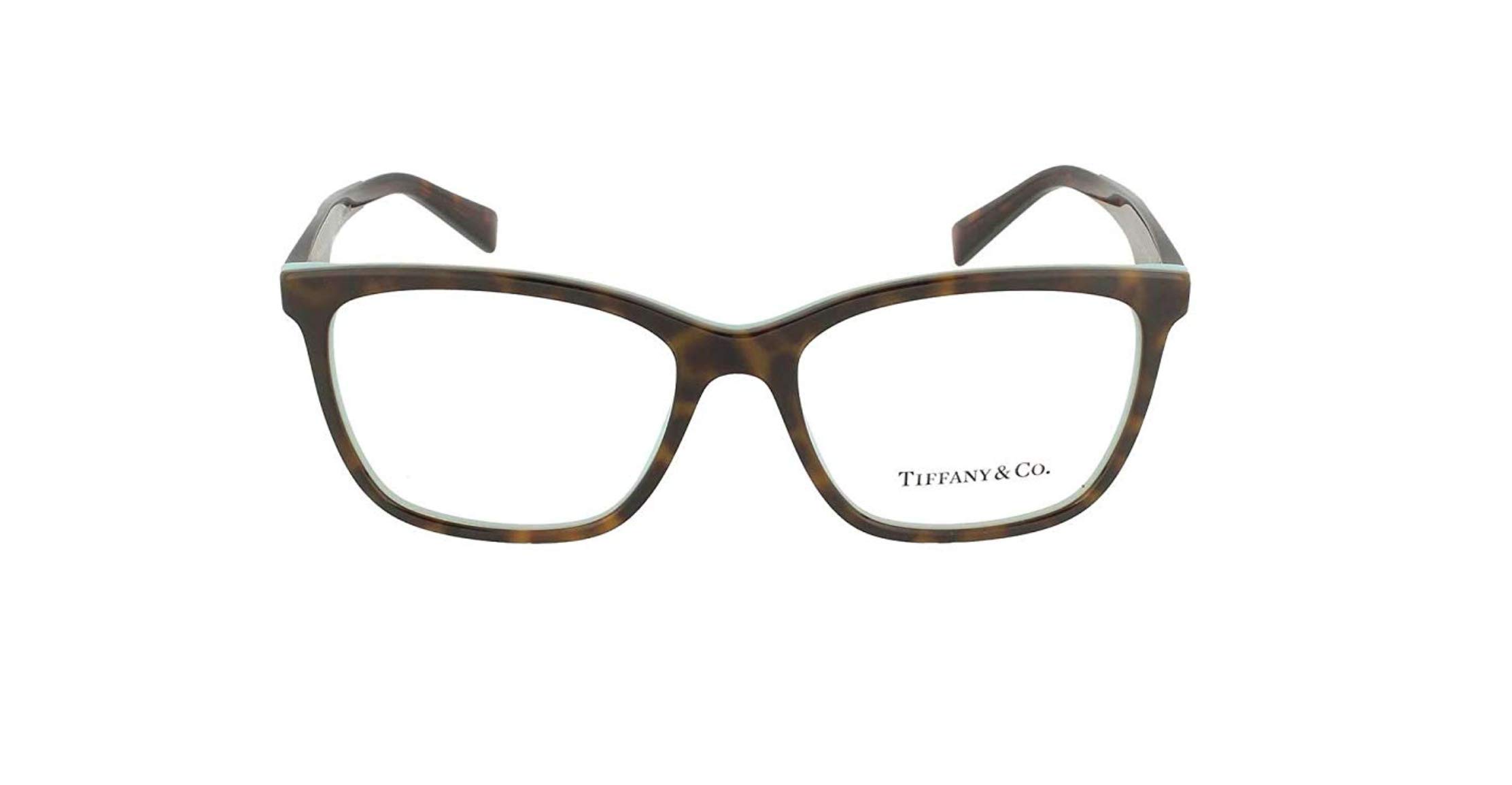 Tiffany TF2175-8134 Eyeglass Frame HAVANA/BLUE Frame W/Clear Demo Lens