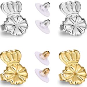 ANCHORA Original Earring Backs for Droopy Ears | Earring Lifters for Heavy Earring | Earing Lifter Backs Backs | Earlobe Secure