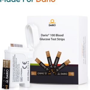 Dario 100 Blood Glucose Test Strips - Use only with Dario Monitor (25 Pack x 4)