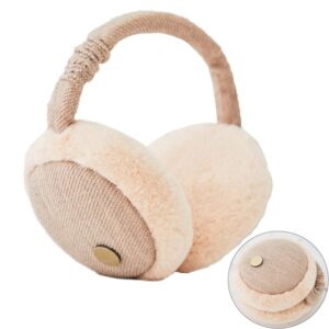 yakefj collapsible winter fluffy ear warmer earmuffs for women men