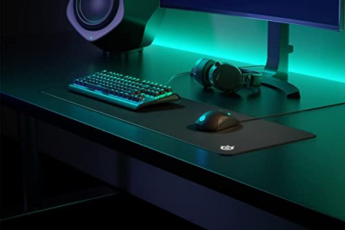 SteelSeries QcK Edge - Cloth Gaming Mouse Pad - stitched edge to prevent wear - optimized for gaming sensors - size XL