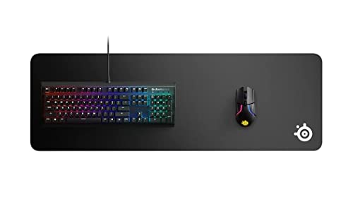 SteelSeries QcK Edge - Cloth Gaming Mouse Pad - stitched edge to prevent wear - optimized for gaming sensors - size XL