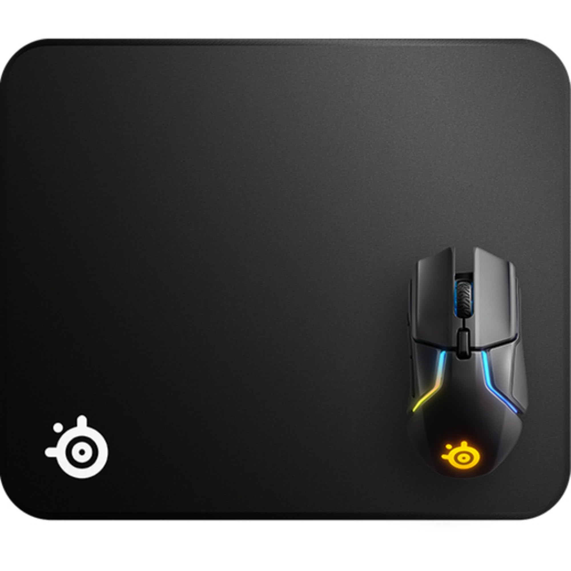 SteelSeries QcK Edge - Cloth Gaming Mouse Pad - stitched edge to prevent wear - optimized for gaming sensors - size M