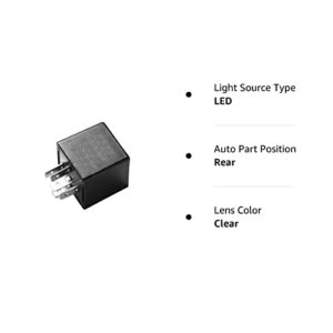 EP27 Fits for Ford F150 (97-12), F250-F450 (99-10) Super Duty Trucks EP27 Flasher Realy, Fix Hyper Flash, Compatible LED/Stock Bulb Electronic Turn Signal and Hazard Warnning, Flasher Relay