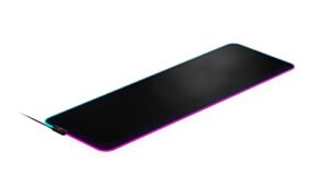 steelseries gaming mouse pad 2 zone rgb illumination 9cm x 30cm x 0.4cm qck prism cloth xl black