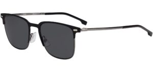 boss by hugo boss men's boss 1019/s rectangular sunglasses, matte black, 54mm, 19mm