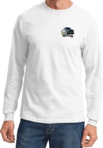 ford f-150 raptor pocket print long sleeve shirt, white medium