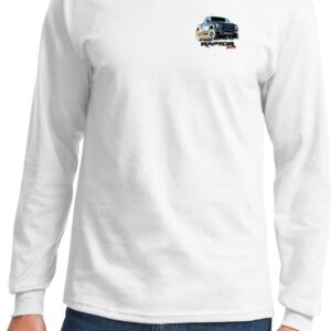 Ford F-150 Raptor Pocket Print Long Sleeve Shirt, White Medium